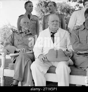 Winston Churchill at the British Embassy, Cairo, Egypt, 1942 The Prime ...