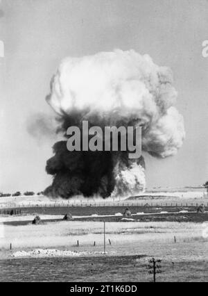 GERMANY UNDER ALLIED OCCUPATION - The explosion caused by the ...