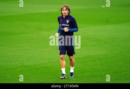Luka Modric of Croatia during the training session at stadium Maksimir ...