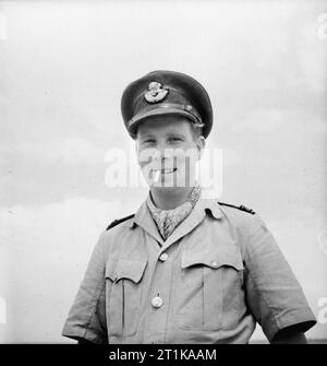 Squadron Leader Billy Drake photographed while commanding No. 112 ...