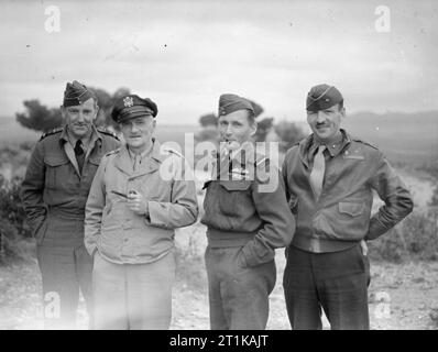 COMMANDERS IN THE MIDDLE EAST - Right : Major General F.J. Evetts Left ...
