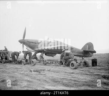 Hawker Hurricane Tac R Mark IIC, HW557 'K', of No. 28 Squadron RAF is ...
