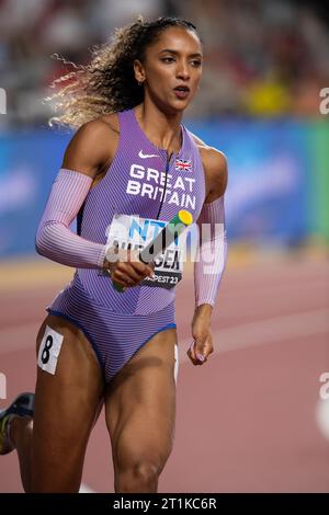 Laviai NIELSEN running the 4x400m relay at the 2019 World Athletics ...