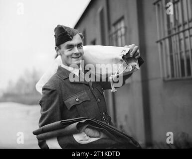 New recruit Michael Suthers is issued his uniform at the Royal Air ...
