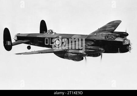 Avro Lancaster Mk I of No. 83 Squadron, based at Scampton in ...
