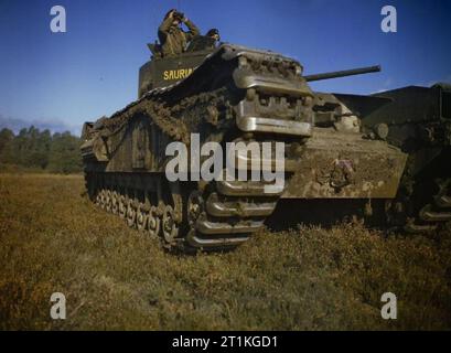 Churchill Tanks on Manoeuvres in Britain, October 1942 Squadron leader ...