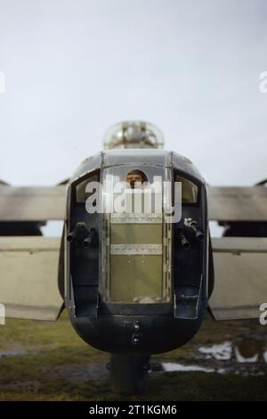 Rear gun turret. Avro Lancaster, KB889 a British Second World War heavy ...