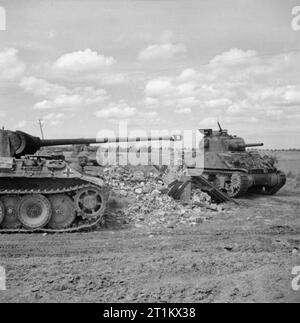 A Sherman tank of 8th Armoured Brigade in Kevelaer, Germany, 4 March ...