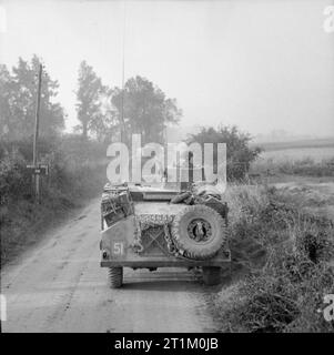 The Battle For Normandy, 1944 Sherman tanks of 33rd Armoured Brigade ...