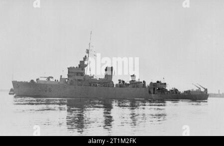 British Algerine class minesweeper HMS Cockatrice Stock Photo - Alamy