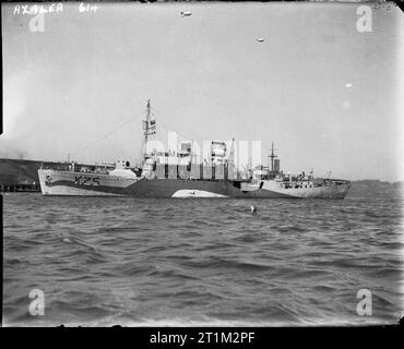 British Flower class corvette HMS Spiraea (K08 Stock Photo - Alamy