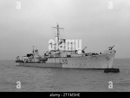 The British Hunt Class Destroyer HMS Tanatside Stock Photo - Alamy