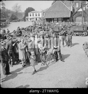 Carriers and troops of the Hallamshire Battalion, 49th Division ...