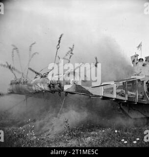 On 17 April 1943, the Matilda Scorpion flail tank is shown with its ...
