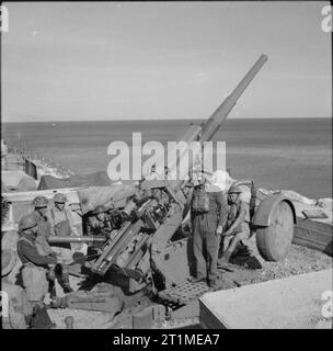 The British Army on Gibraltar 1941 A view of the Princess Royal Battery ...