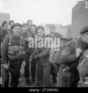 British commandos of 1st Special Service Brigade, led by Lord Lovat ...