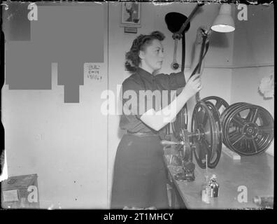 The Dockyard Cinema Maintenance Unit, Rosyth, Scotland, January 1944 In ...