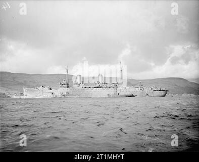 SUBMARINE DEPOT SHIP HMS WOLF. 21 APRIL 1943, HOLY LOCH. - HMS WOLF ...