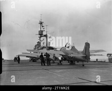Grumman Martlet fighters of No. 882 Squadron Fleet Air Arm were ...