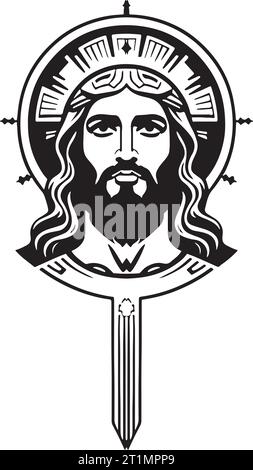 Extraordinary and lovely Holy Christ vector art Stock Vector Image & Art - Alamy