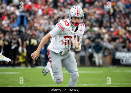 Ohio State quarterback Devin Brown (33) celebrates a touchdown with ...