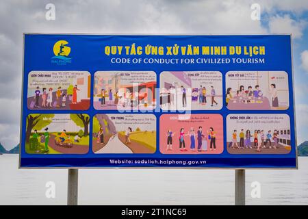 Cat Ba, Vietnam. Code of Conduct for Civilized Tourism. Good Manners ...