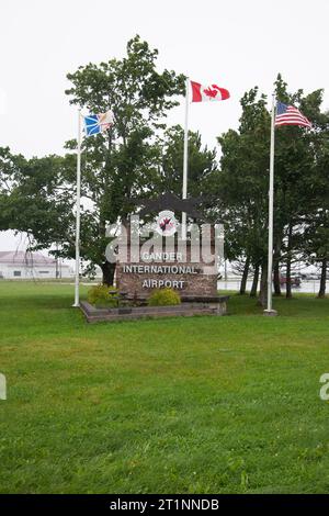 Welcome to Gander International Airport sign in Gander, Newfoundland ...