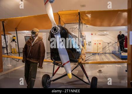 1942 deHavilland Tiger Moth training aircraft inside the North Atlantic ...