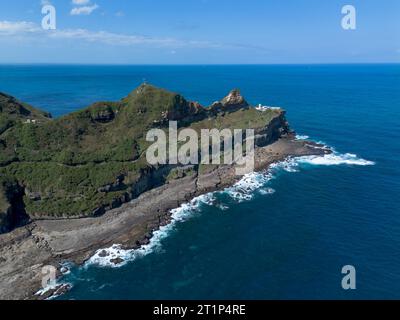 Aerial view of Bitou Cape lighthouse, Taiwan Stock Photo - Alamy