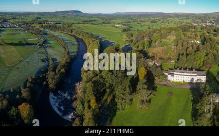 Waddow Hall, Grade II listed building, Girl Guides centre on the banks ...