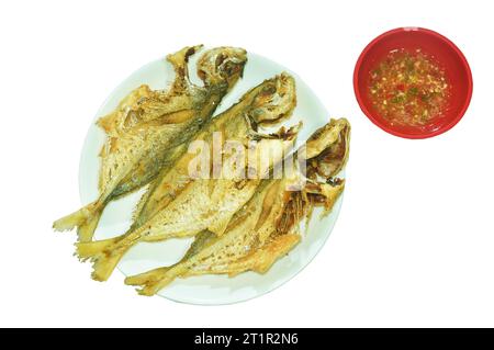 deep fried giant kingfish arranging on white background Stock Photo - Alamy