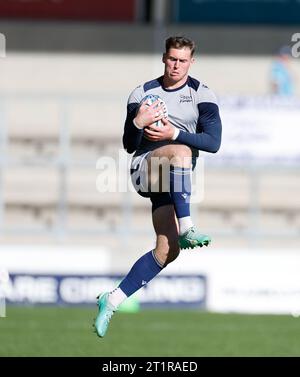 Sale Sharks Tom Roebuck and Northampton Burger Odendaal in action ...