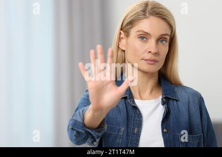 Text sign showing Stop Discrimination. Business idea Prevent Illegal ...