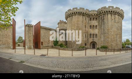 Medieval castle of the Dukes of Alençon, Normandy, France Stock Photo ...
