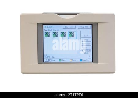 Wall-mounted control panel for a group of industrial air conditioners ...
