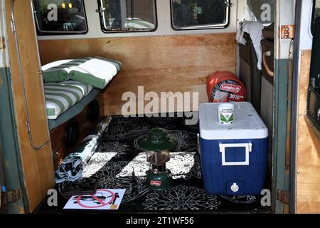 Old rusty VW camper bus Stock Photo - Alamy