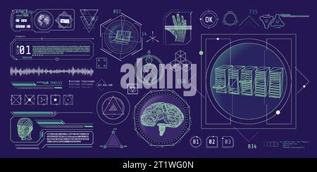 HUD interface design for decoding big data Stock Vector Image & Art - Alamy