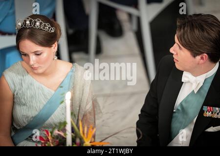 Princess Ingrid Alexandra during the gala dinner at the Royal Palace in ...