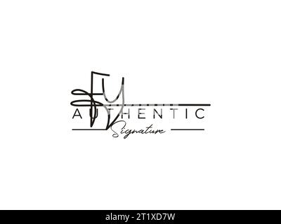 FU Signature Logo Template Vector Stock Vector Image & Art - Alamy