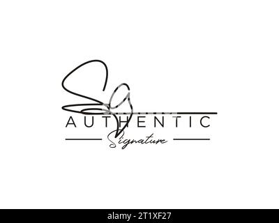 SA Signature Logo Template Vector Stock Vector Image & Art - Alamy