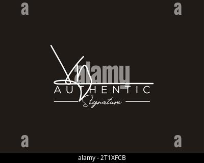VN Signature Logo Template Vector Stock Vector Image & Art - Alamy