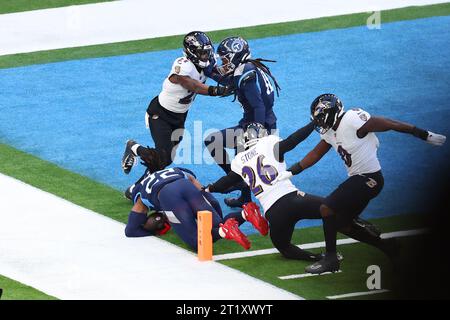 Baltimore Ravens running back Derrick Henry (22) in action during the ...