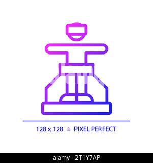 2D thin linear gradient augmented reality icon Stock Vector Image & Art - Alamy