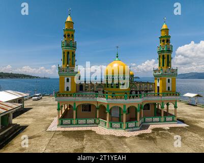 Tropical Landscape with Linuk Masjid mosque in Lanao del Sur. Mindanao ...