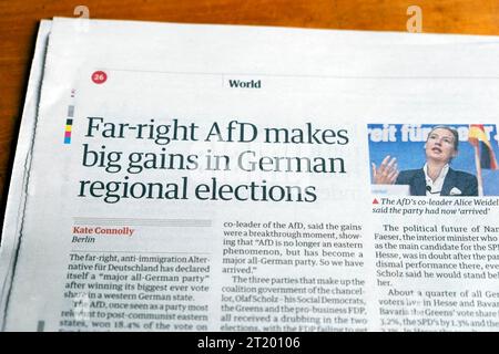 Co leader of German far right party AfD Alice Weidel, 3rd from left ...