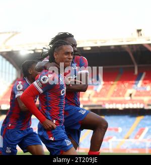 Jadan Raymond of Crystal Palace U21 celebrates the penalty shoot out ...