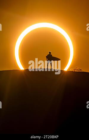 Annular Solar Eclipse Stock Photo - Alamy