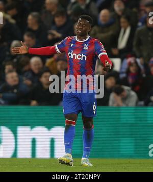 Marc Guehi of Crystal Palace looks disappointed & dejected against ...