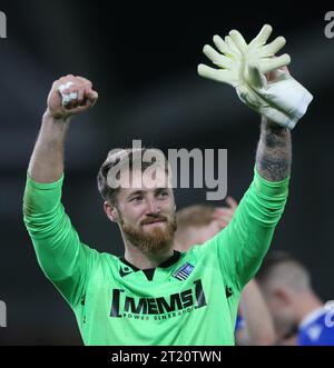 Jake Turner of Gillingham celebrates the victory. - Brentford v ...
