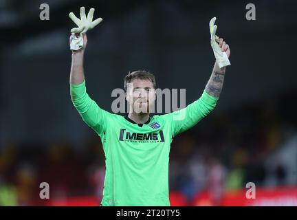 Jake Turner of Gillingham celebrates the victory. - Brentford v ...